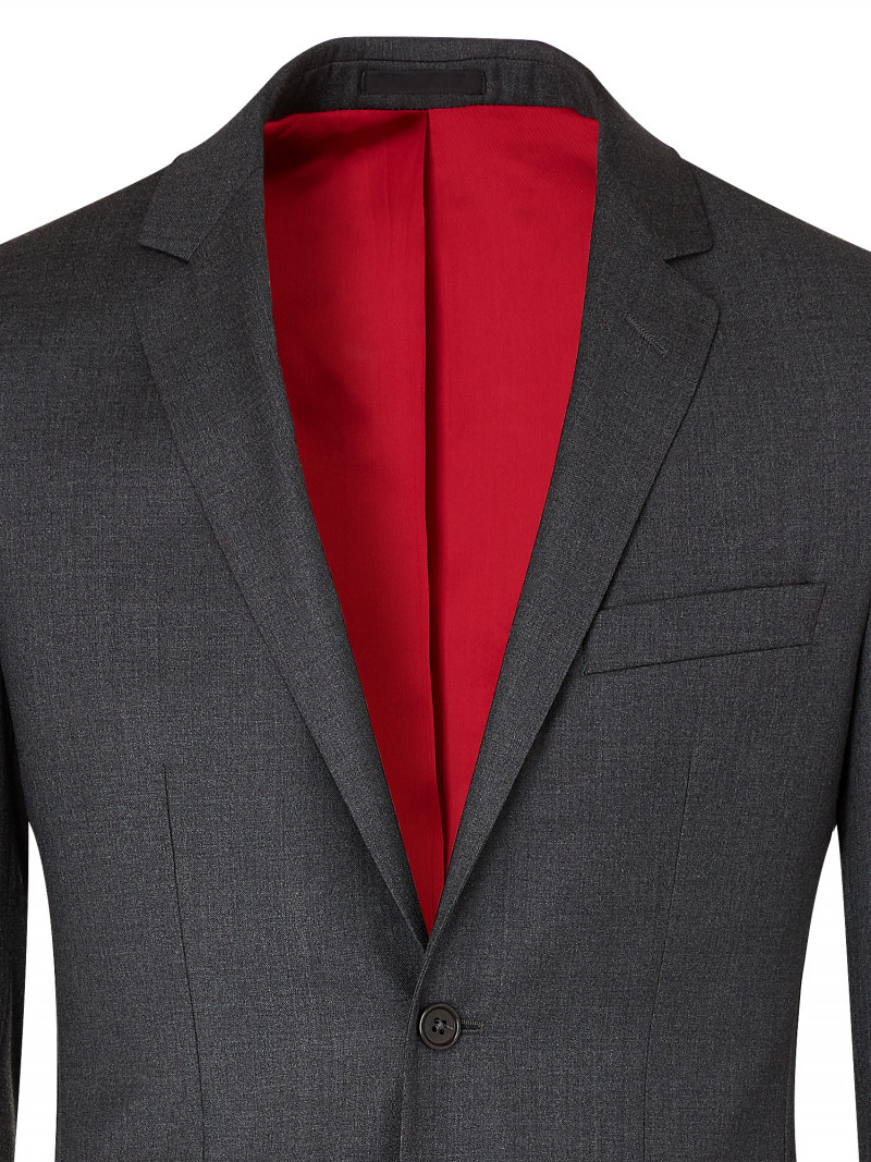 Costumes homme, Matière Laine Vitale Barberis Canonico, Couleur Gris moyen